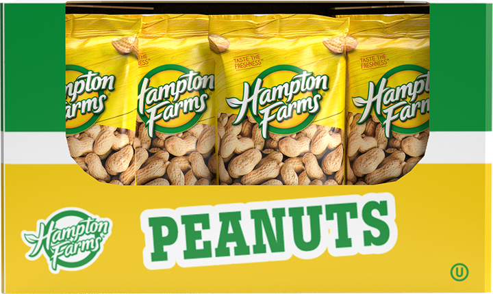 Unsalted In-Shell Peanuts (10 oz.) - Case of 16 | Hampton Farms