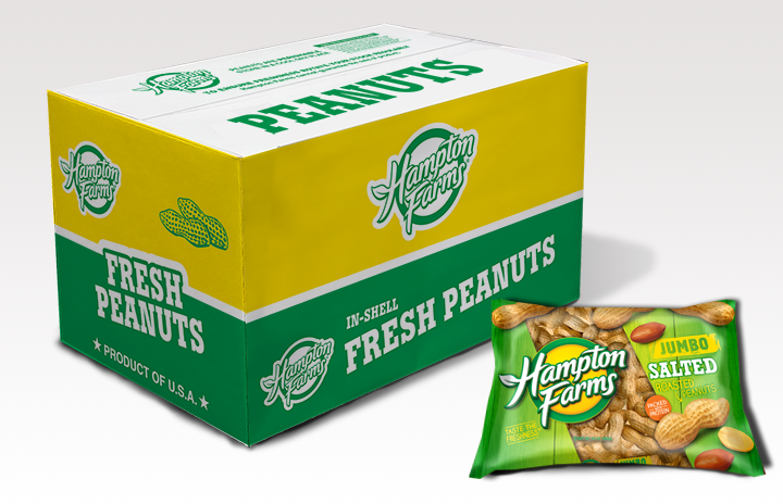 Jumbo Salted Peanuts (25 lb. box) | Bulk Products | Hampton Farms